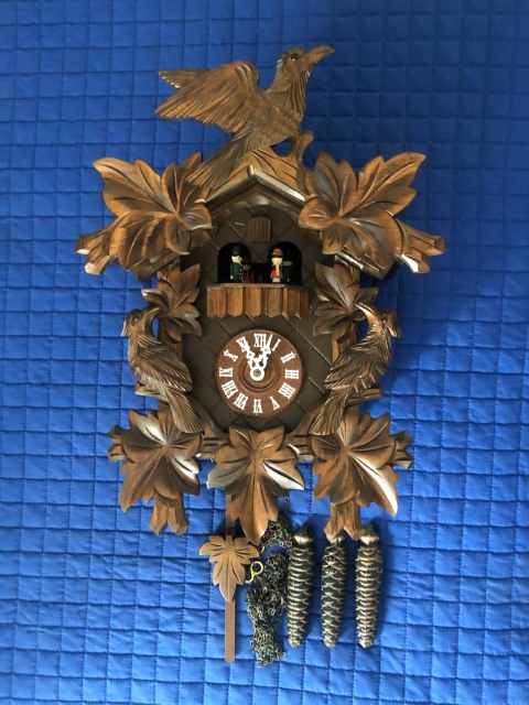 Cuckoo Wall Clock Seven Leaves, three Birds Made In Germany | Clocks ...