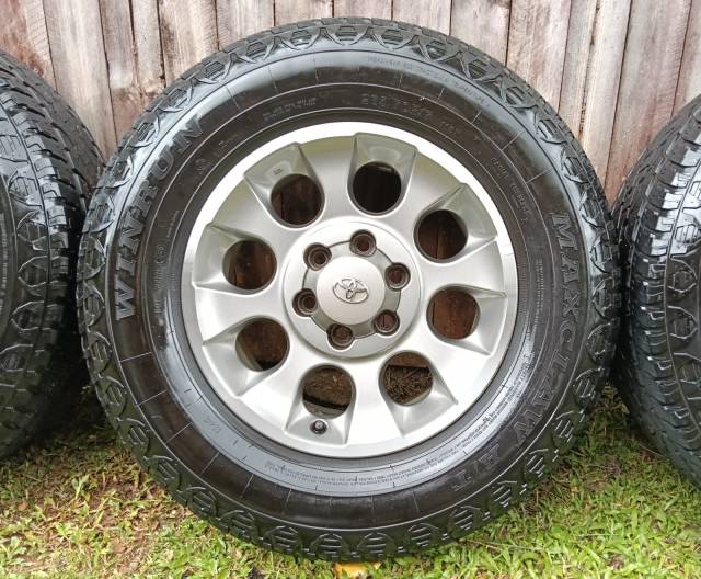 Genuine Toyota FJ Cruiser, Hilux, Prado wheels, 265/70r17 tyres ...