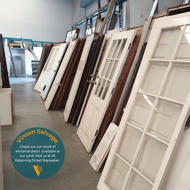 Second Hand Entrance Doors - Vinsan Salvage - G230V - Building ...
