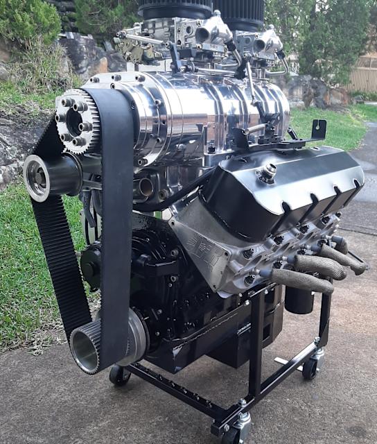 Blown supercharged BBC 580ci 10/71 HK HQ Chev 1100-950HP | Engine ...