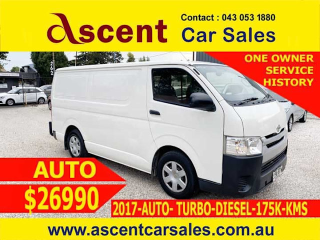 MY2018 Toyota Hiace-AUTO-DIESEL-ONE COMPANY OWNER-FULL SERVICE HISTORY ...