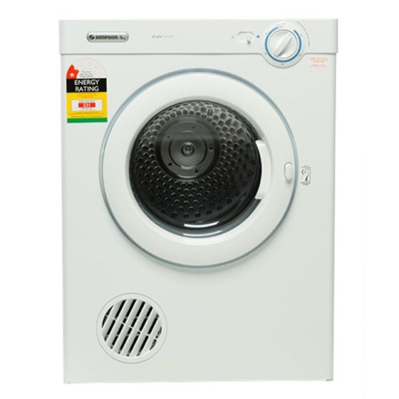 Simpson 5kg Vented Dryer New – Model 39S500M – Reliable & Compact Clot ...