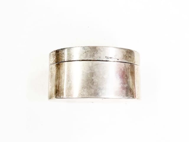 Antique Colonial Australian Lidded Steel Box/Container/Pillbox ...