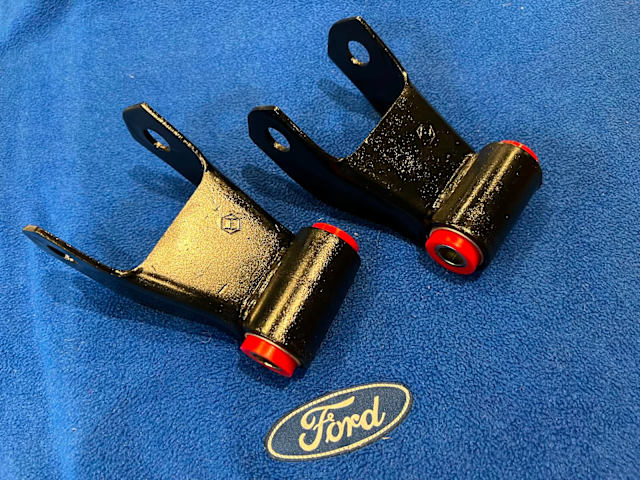 FORD F100 F150 REAR SHACKLE AND BUSH PAIR FOR 2.5in SPRING 74-92 ...