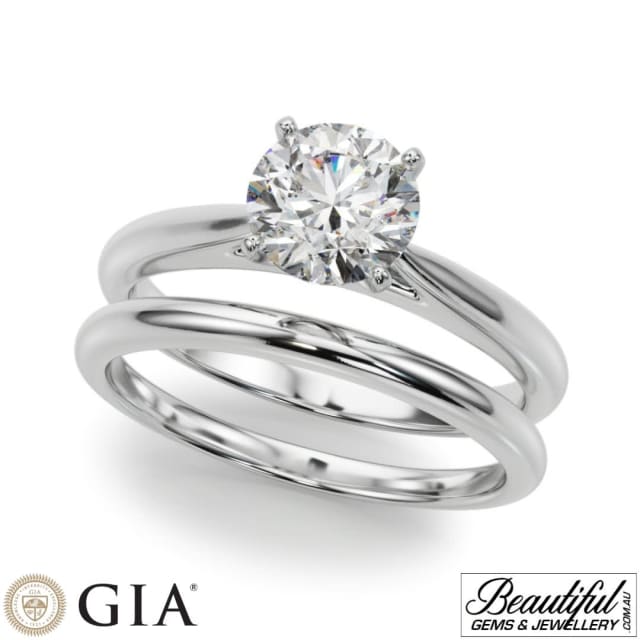 4-Claw Solitaire Diamond Engagement Ring in the Classic Tiffany-Style ...