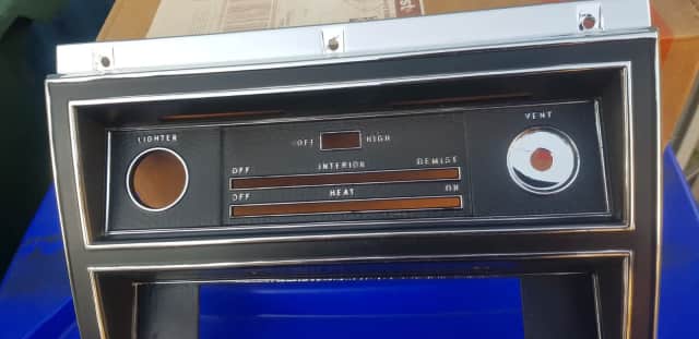 HOLDEN HG HK HT RADIO HEATER FASCIA FASCIA REFURBISHED | Other Parts ...