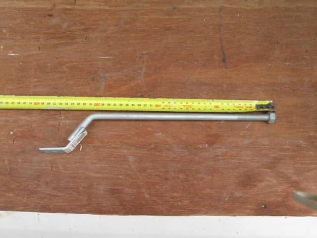 4 Offset anchor bolt galvanised M12 300 x50m Advansa stump tie down | Building Materials ...