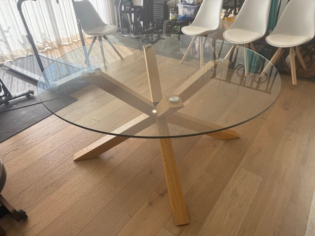 Large Freedom glass top dining or boardroom table - Dining Tables in ...