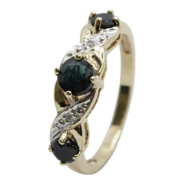 9ct Yellow Gold Ladies Diamond Ring Size K Ring - Women's Jewellery in ...