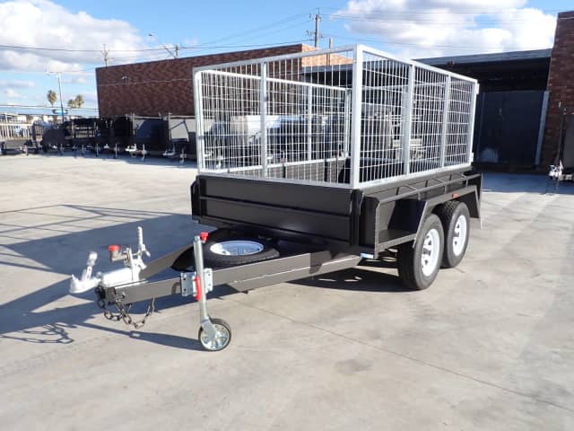 2024 8X5 HEAVY DUTY TANDEM AXLE BOX TRAILER WITH 3FT CAGE | Trailers | Gumtree Australia Albury ...