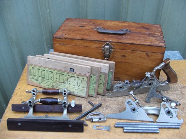 Vintage Stanley No. 55 Combination Plane with 52 Cutters USA - Hand ...