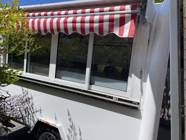 mini size pink food trailer with awning & window | Trailers | Gumtree ...