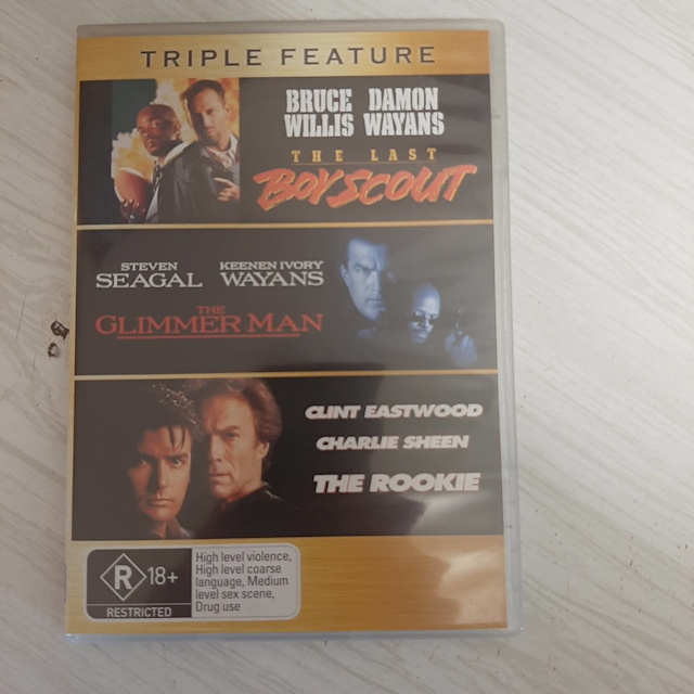 Triple Feature DVD set Rated R must be 18 | CDs & DVDs | Gumtree ...