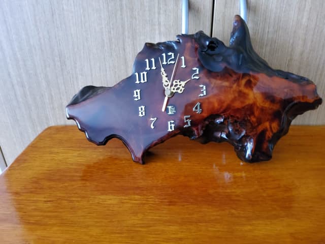 AUTHENTIC SWAMP KAURI CREATION WALL CLOCK FROM NEW ZEALAND ...