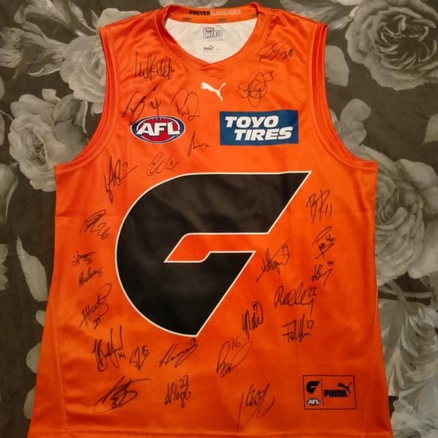 Greater Western Sydney/GWS Signed Guernse/Jumper - WE OFFER LAY-BY ...