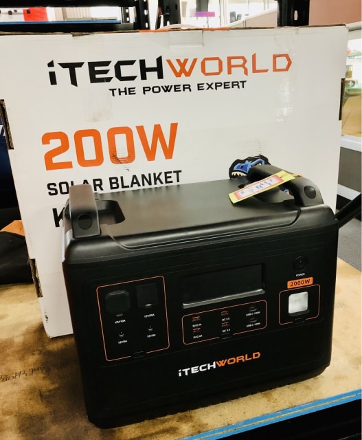 ITECH ELITE SOLAR GEN KIT - POWER STATION & SOLAR BLANKET PLUS CABLES ...
