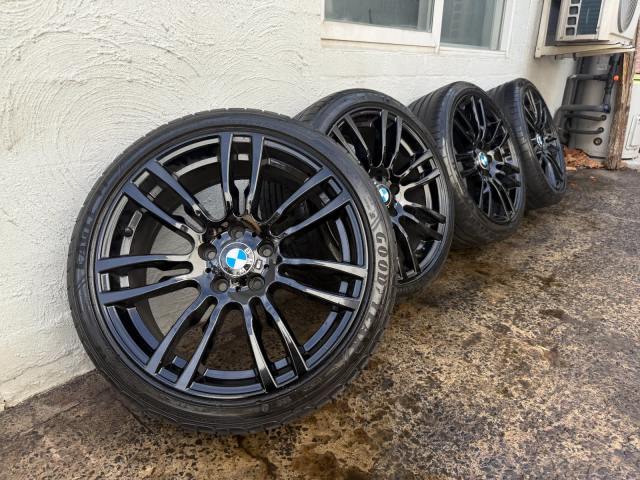 BMW 19 Inch Black Staggered Alloy Wheels with Goodyear Tyres *Delivery ...