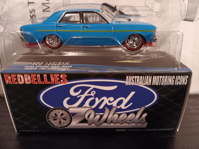 OZ Wheels Red Bellies FSD Ford XY Falcon Sedan- 1:64 Scale 2025 Chase ...