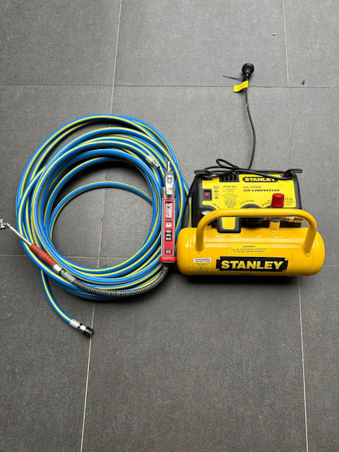 Stanley air compressor, Jamec tyre inflator and hose - Other Tools ...