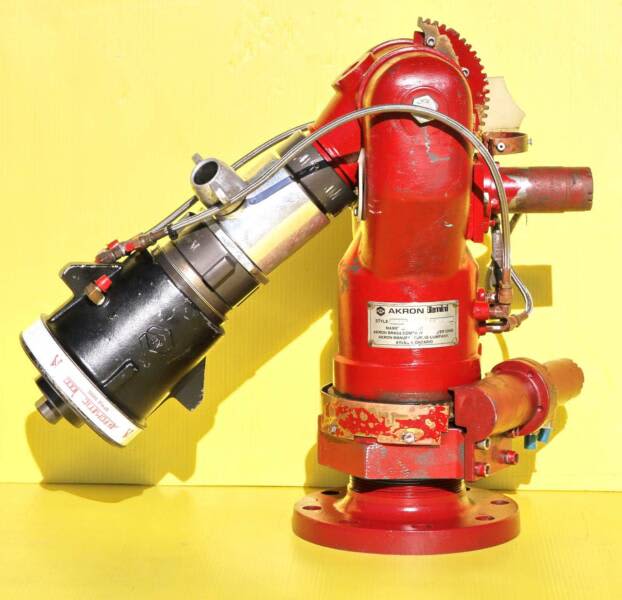 Akron 3475 LARGE Fire Fighting Monitor Nozzle 4500LPM Remote ...