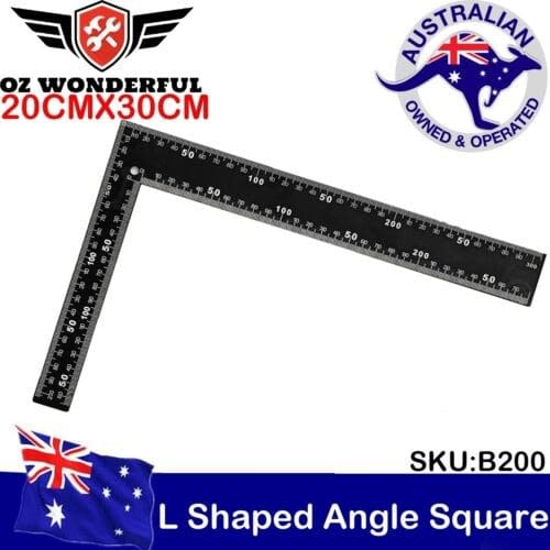 300x200mm Angle Square Measuring Triangle L Shaped Ruler Design Ruler ...