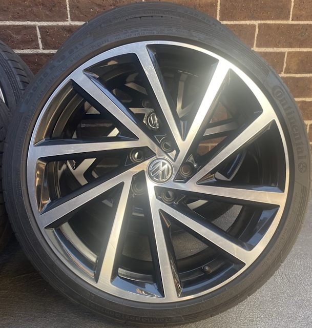 VOLKSWAGEN GOLF R MK7 MK7.5 19 SPIELBERG Wheels Rims 90% Tyres | Wheels ...