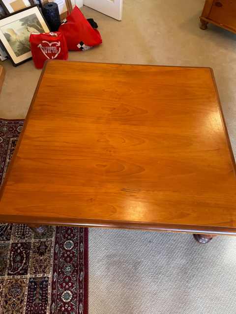 Large square solid wood coffee table - Coffee Tables in Nedlands WA ...