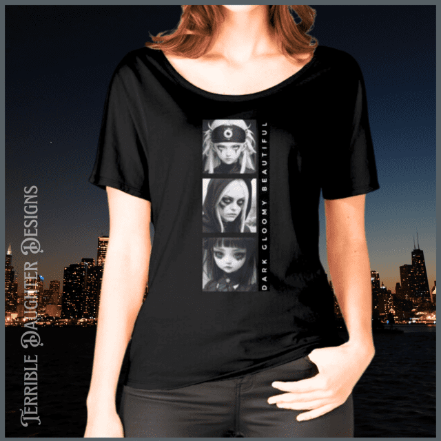 Dark Gloomy Beautiful Goth Streetwear T-Shirt Relaxed Fit - T-Shirts in ...