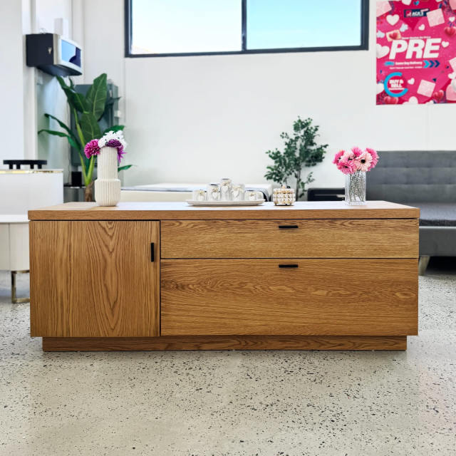 LOW STOCK + LOW PRICE! Minimalist Dori Wooden Buffet $390! - SAME DAY ...