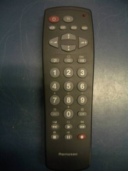 Universal Remote Control TV VCR AUX CTV REMOTEC Control | TV ...