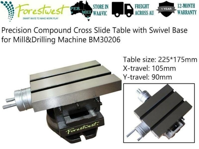 225X175mm Cross Sliding Table with Swivel Base BM30206 - Hand Tools in ...