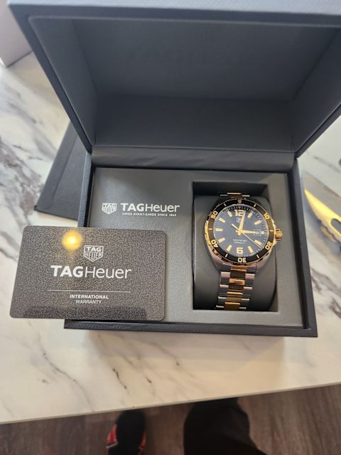 Tag Heuer Formula 1 Gold and Stainless Watch with black face - Watches ...