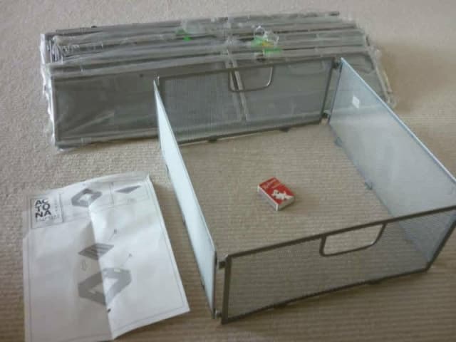 11 NEW Folding Mini Metal Mesh Storage Boxes. Excluding Bottom Bases ...