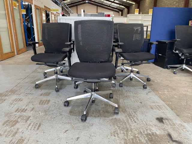 Schiavello Vegas Mesh Back Office Chair 3 Levers & Adjustable Arms ...