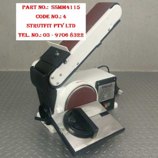 BELT SANDER LINISHER Disc Combo METEX 500 w W/Working Sand Pt SSMM4115 ...
