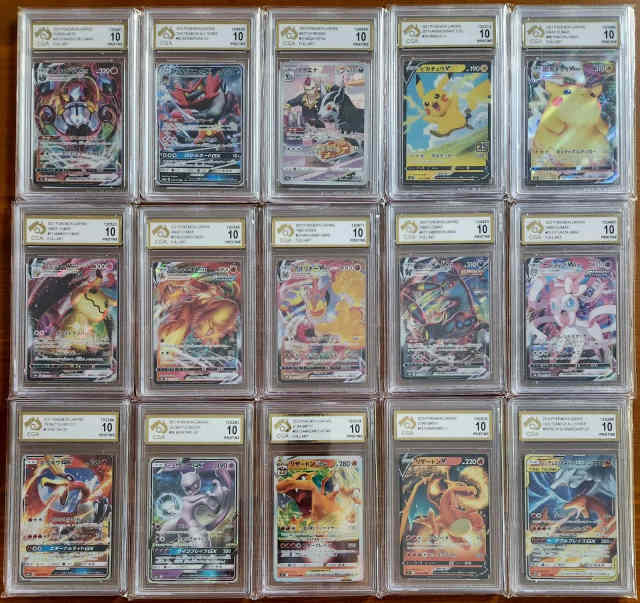 Pokemon CGA 10 pristine graded cards (15x slabs) As pictured ...