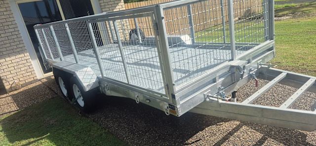 3T car trailer with cage electric brakes | Trailers | Gumtree Australia ...