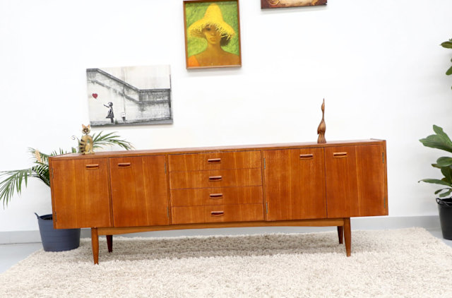 FREE DELIVERY-RETRO VINTAGE MID CENTURY CHATLEY BUFFET SIDEBOARD ...