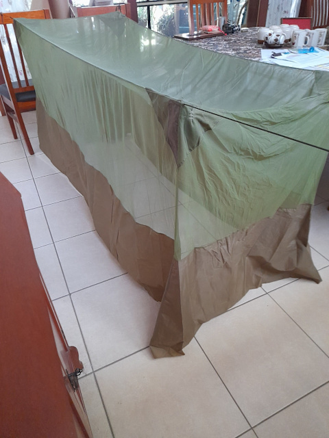 Aust Army issue mosquito net for use under Army hutchie VGC - Camping ...