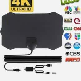 200 Mile Range Indoor Antenna TV Digital HD Skywire 4K Antena Digital ...