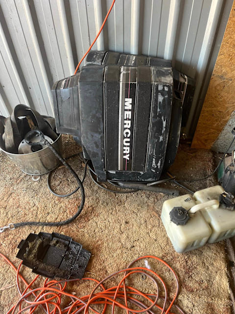 Boat mower Mercury 150 hp two-stroke | Motorboats & Powerboats ...