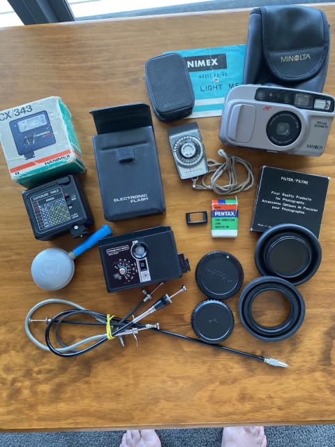Vintage camera accessories bulk in good used condition - Non Digital ...