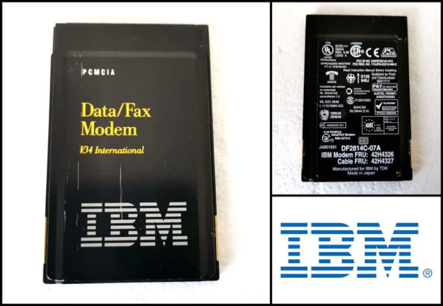IBM V34 International Data Fax Modem PCMCIA Card | Laptops | Gumtree ...