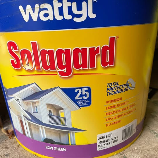 Building material- EXTERIOR Solagard Paint in 15L-bucket brand new ...