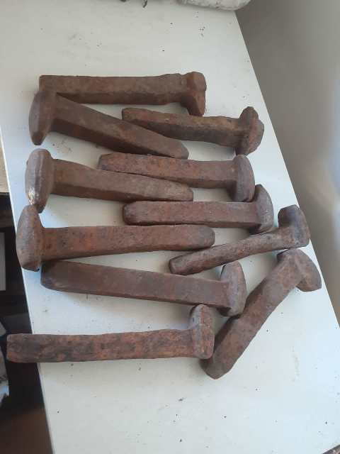 Railway SPIKES $3 each. Art, blacksmithing. Rusty rail nails. | Art ...