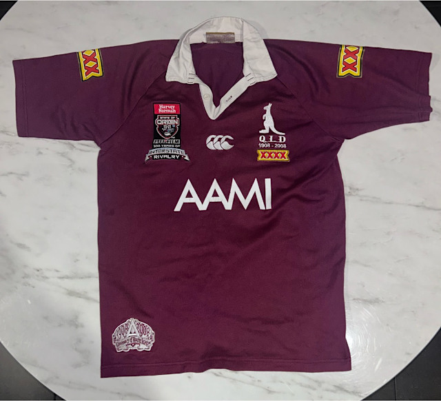 Vintage Queensland Maroons 2008 Canterbury Jersey Mens M State Of Orig ...