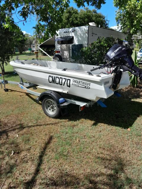 117 (3500 mm) poly Boat & Trailer | Motorboats & Powerboats | Gumtree ...