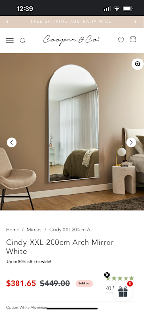 FREE - Mirror 2m X 1m, damaged in transit. Great for home gym - Mirrors ...