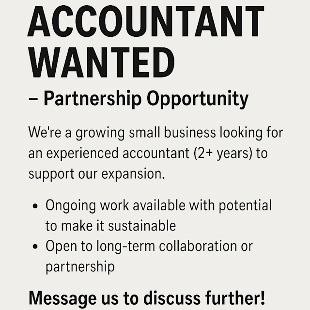 Accountant Wanted - Flexible & Ongoing Work | Financial Accounting ...