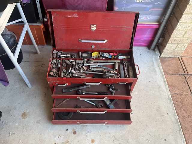Vintage tool box complete with all what you see - Tool Storage ...